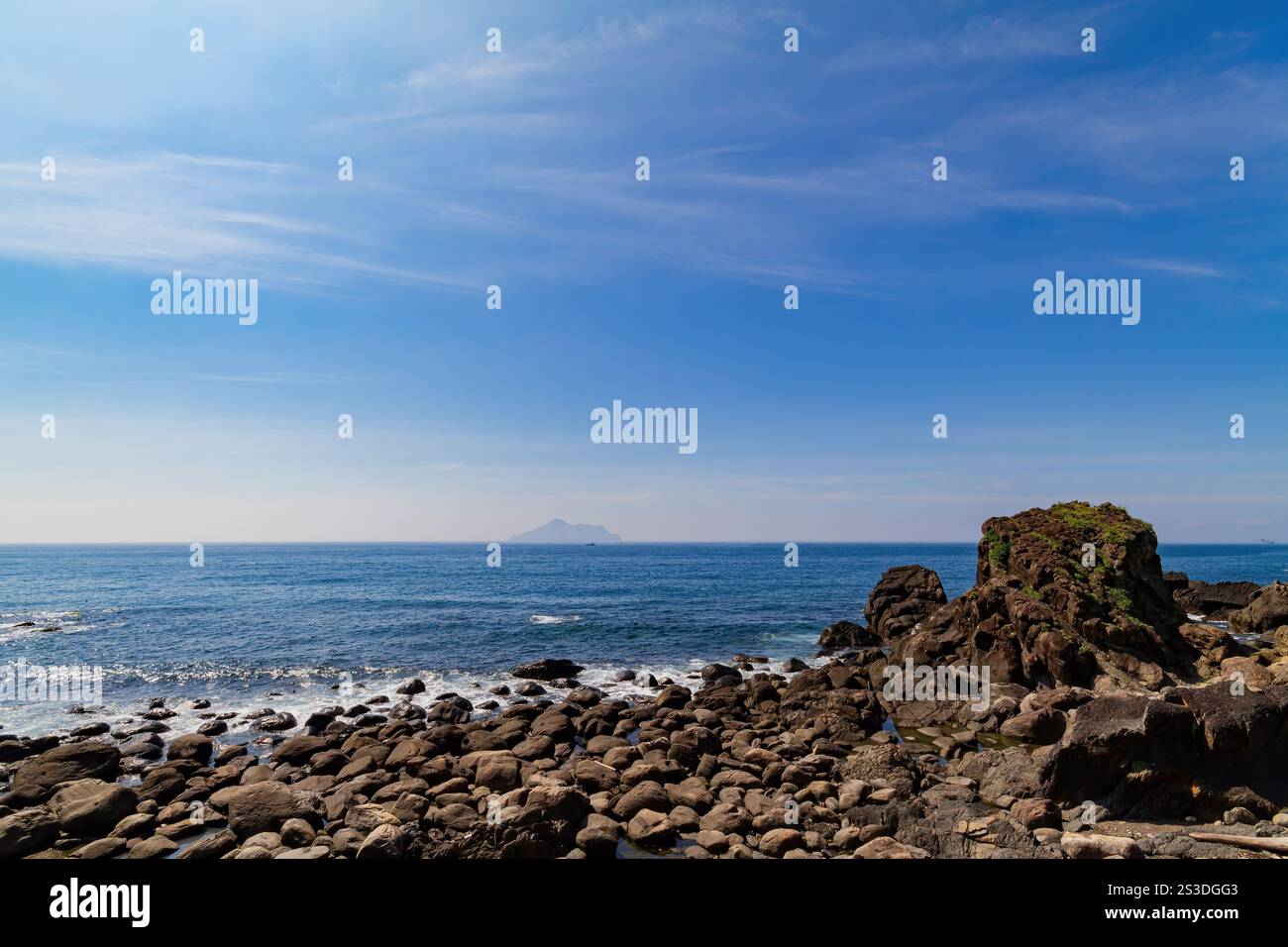 Beautiful sunny landscape of Beiguan Tidal Park at Yilan, Taiwan Stock ...