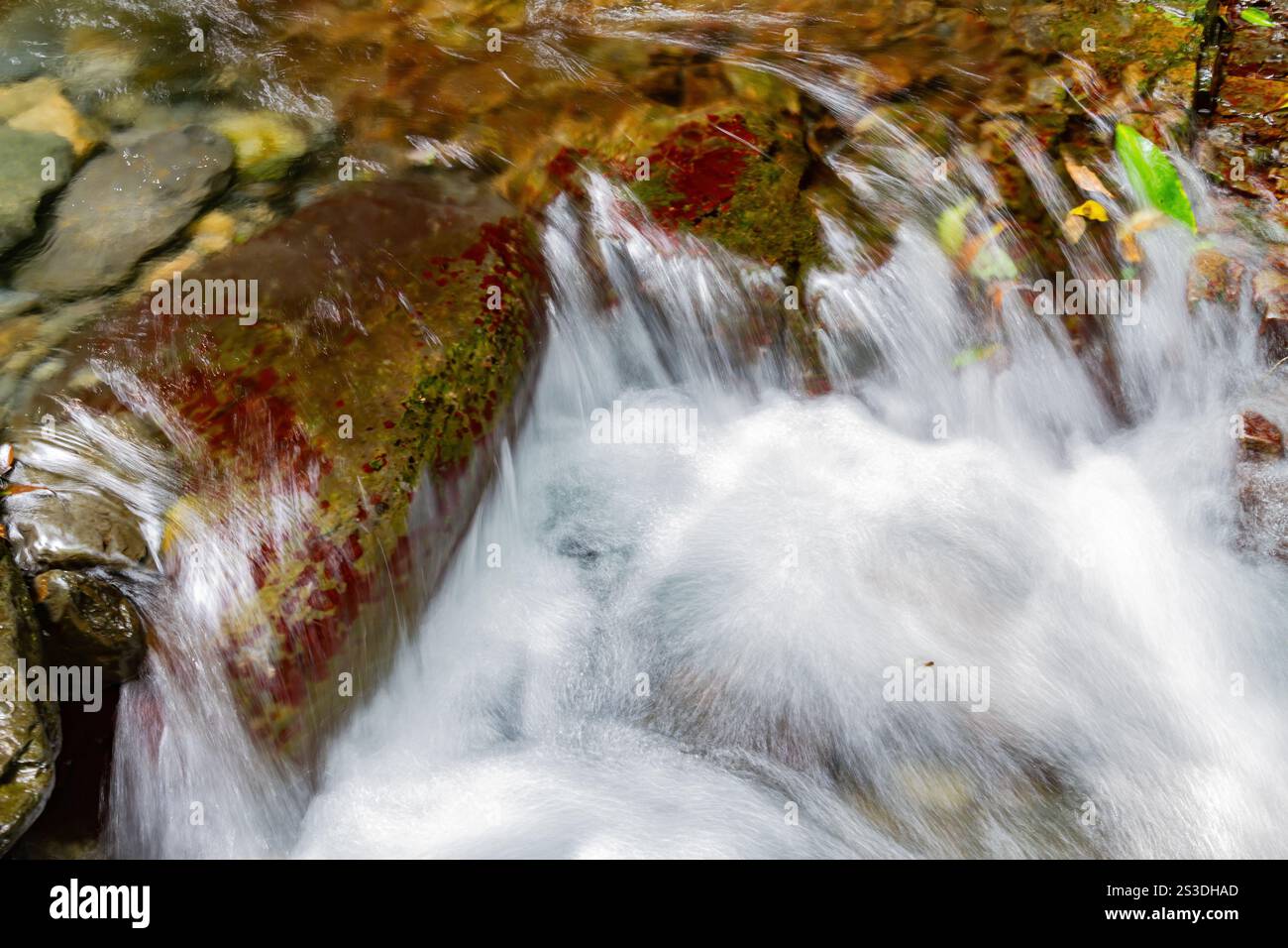 Sunny exterior view of the landscape of Linmei Shipan Trail at Taiwan ...
