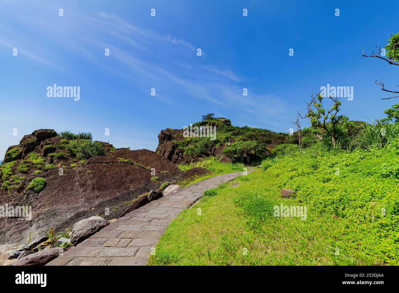 Beautiful sunny landscape of Beiguan Tidal Park at Yilan, Taiwan Stock ...