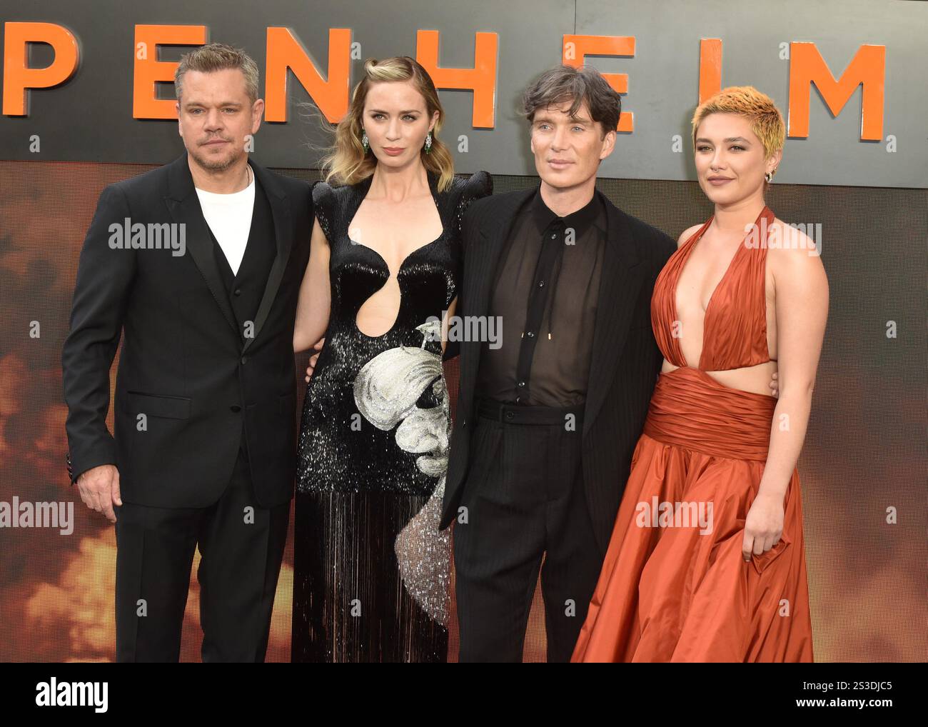 Matt Damon, Emily Blunt, Cillian Murphy and Florence Pugh attends ...