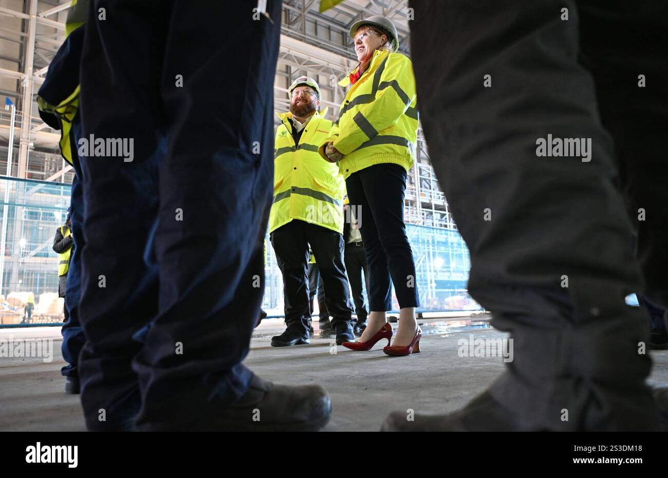 Deputy Prime Minister Angela Rayner in the new Janet Harvey ship build ...
