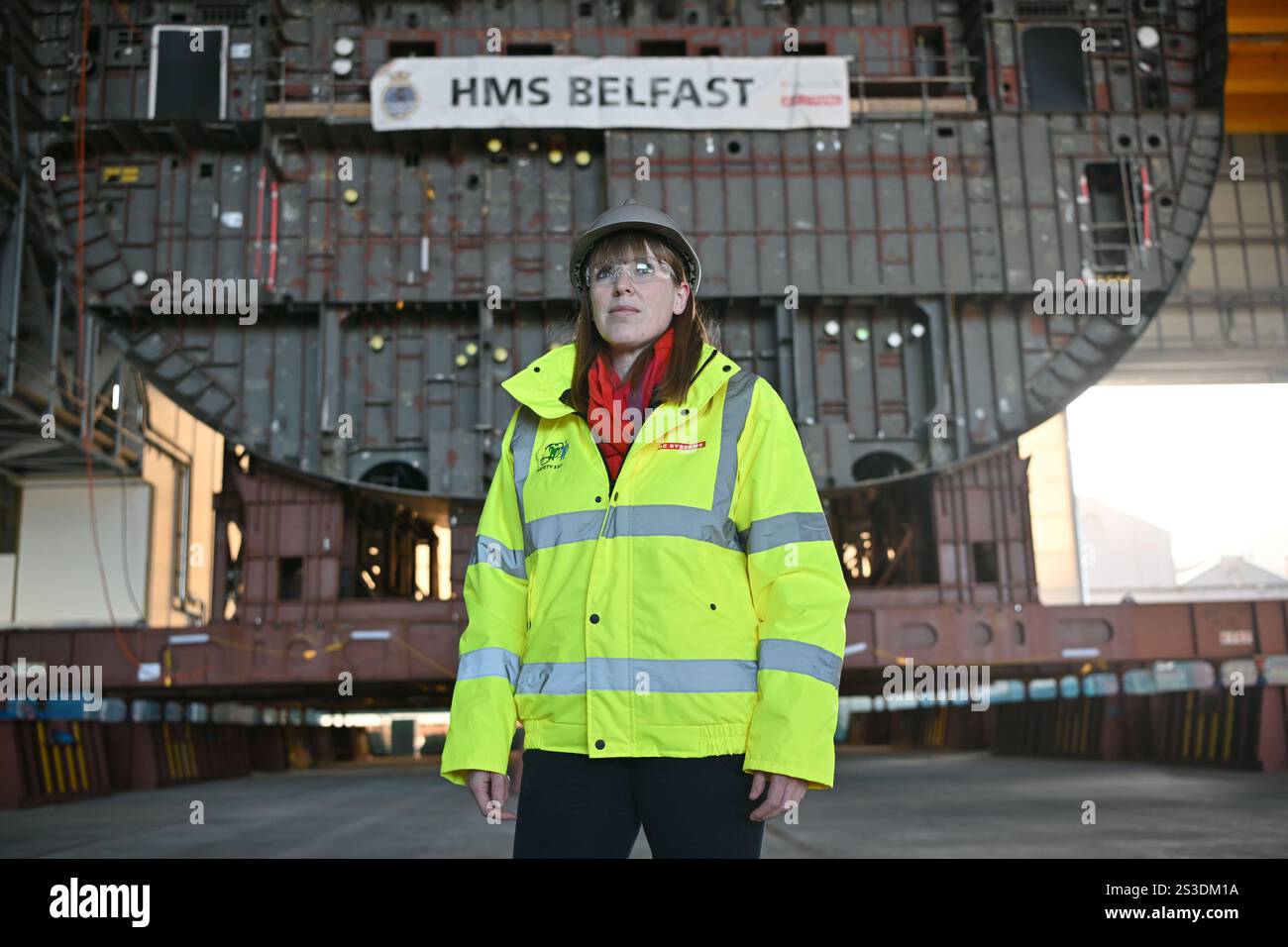 Deputy Prime Minister Angela Rayner in the new Janet Harvey ship build ...