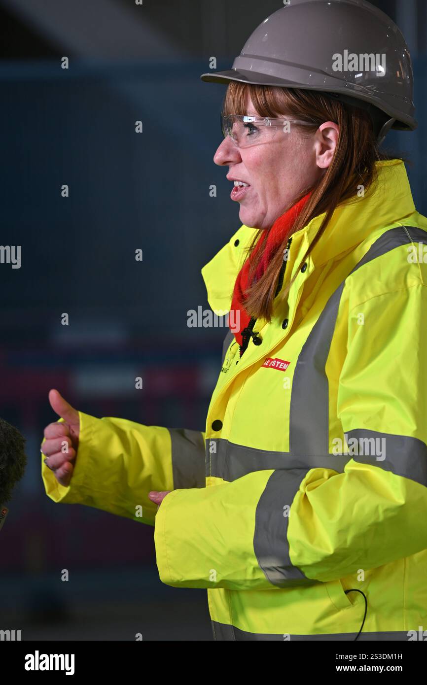 Deputy Prime Minister Angela Rayner in the new Janet Harvey ship build ...
