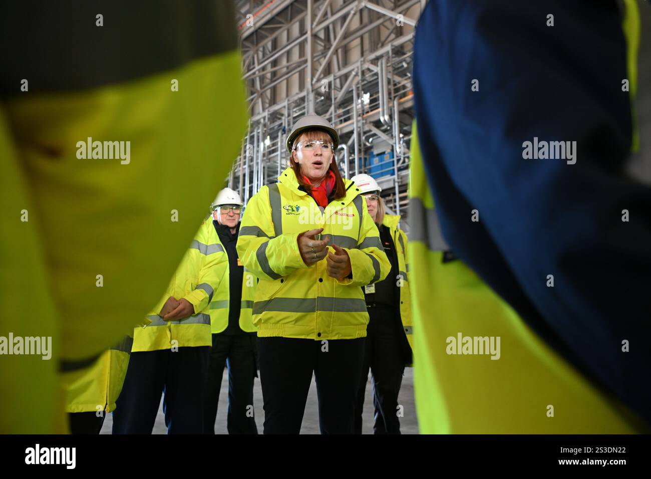 Deputy Prime Minister Angela Rayner in the new Janet Harvey ship build ...