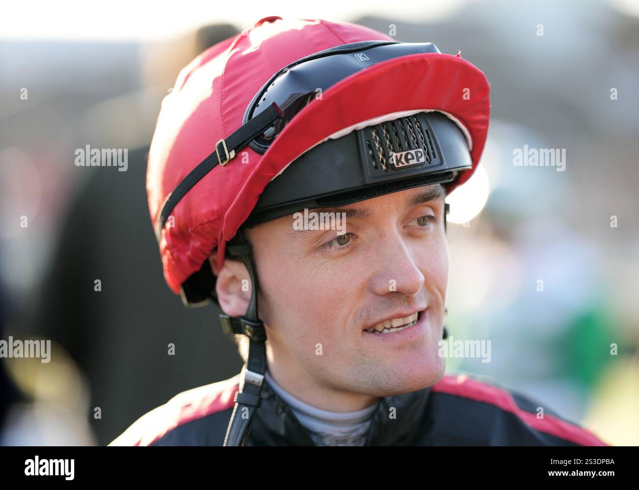 Jockey Harry Burns at Lingfield Park Racecourse, Surrey. Picture date ...