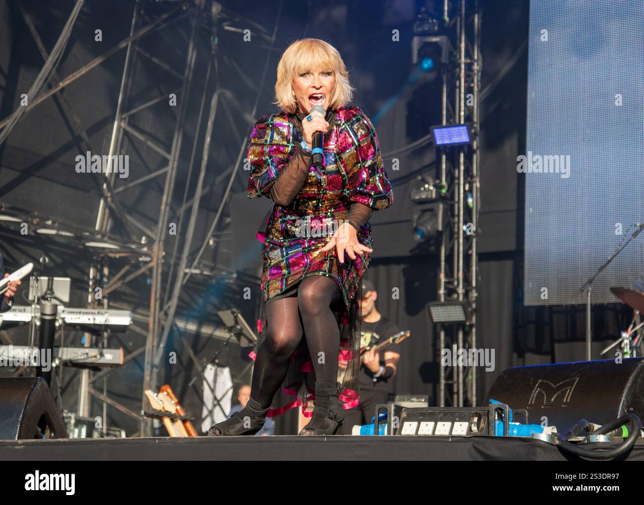 Toyah (Toyah Willcox) performing at Rewind South 2023, at Temple Island ...