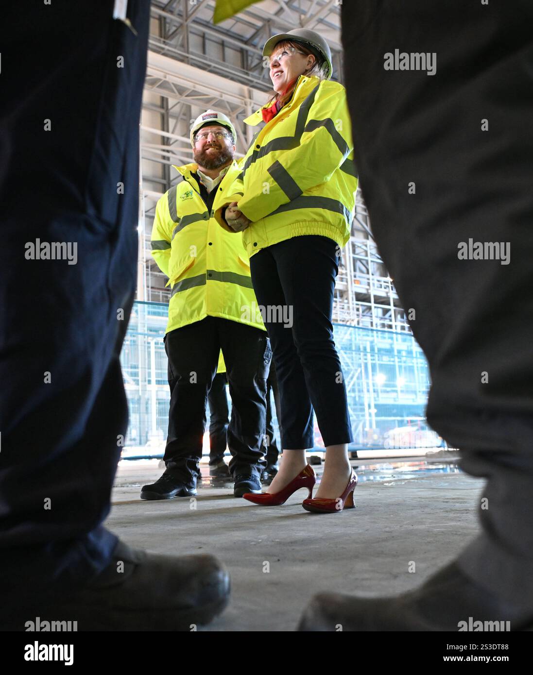 Deputy Prime Minister Angela Rayner in the new Janet Harvey ship build ...
