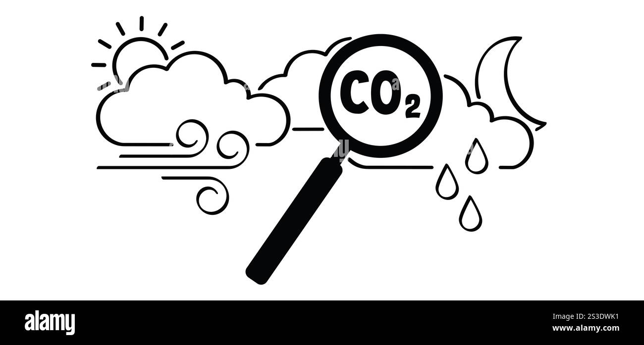 Air quality monitor, atmosphere condition for PPM, CO2 meter map, CO2 ...