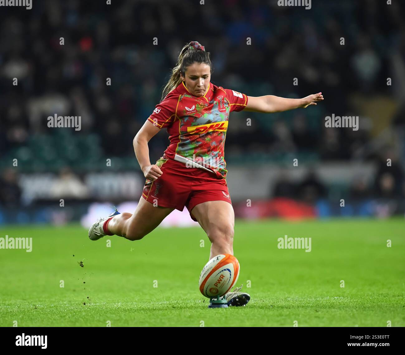 Connie Powell of Harlequins in action during the Premiership Women's ...