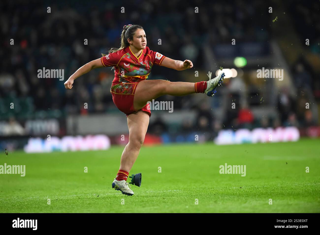 Connie Powell of Harlequins in action during the Premiership Women's ...