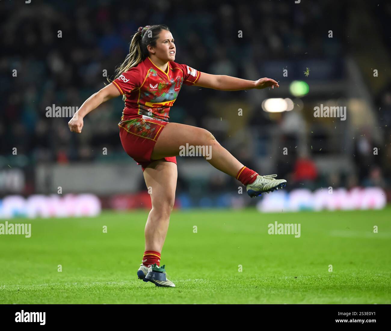 Connie Powell of Harlequins in action during the Premiership Women's ...