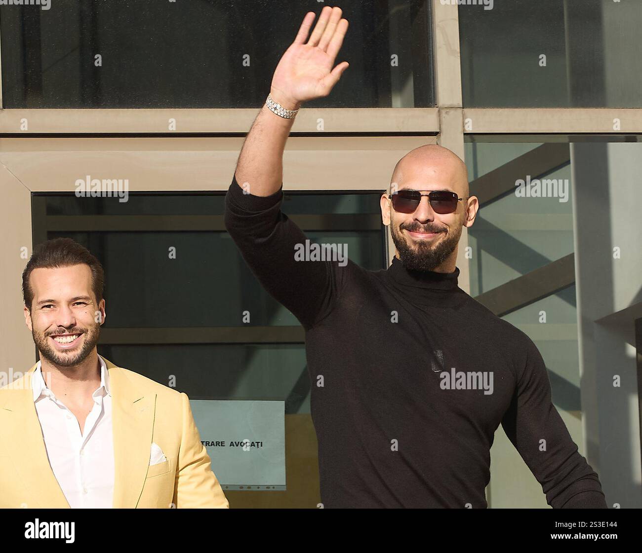 Bucharest, Romania. 9th Jan, 2025: Andrew Tate (R) and his brother ...