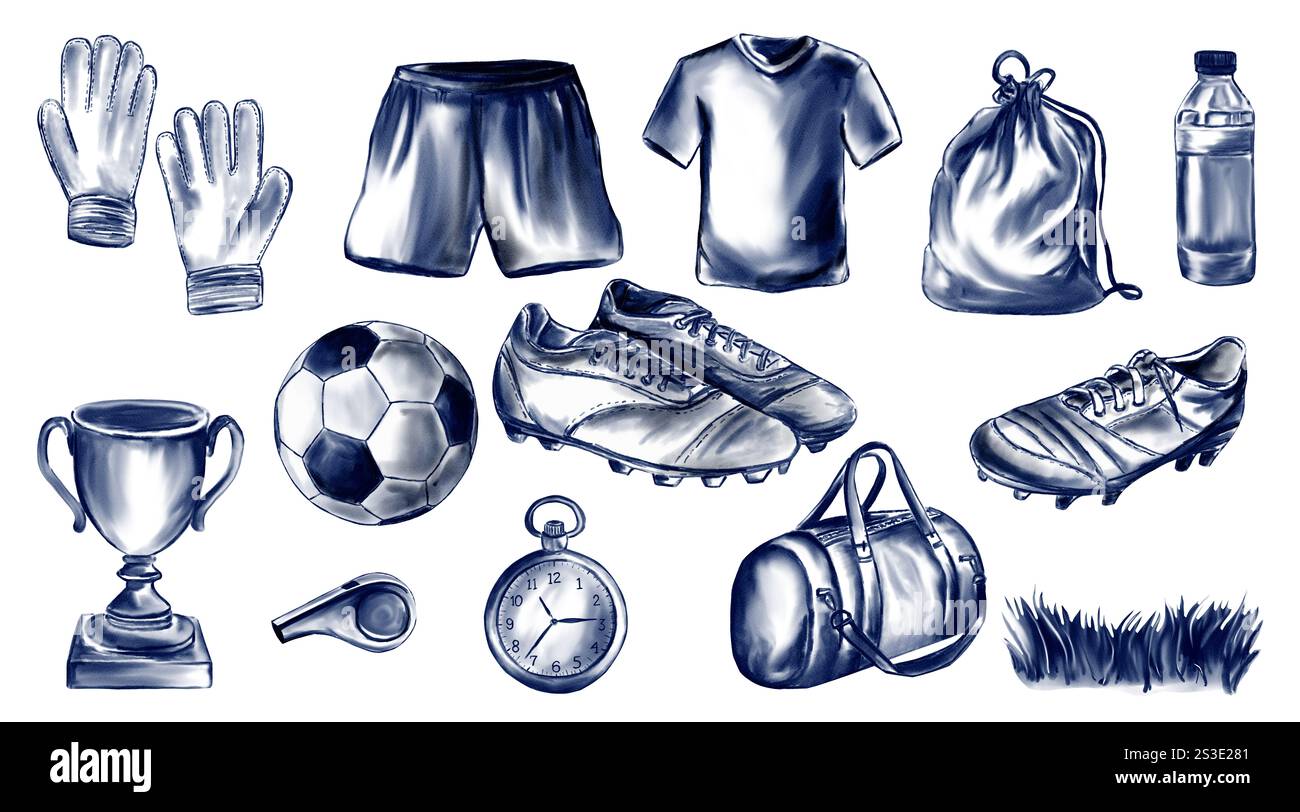 football accessories.A complete set of uniforms for a soccer player ...
