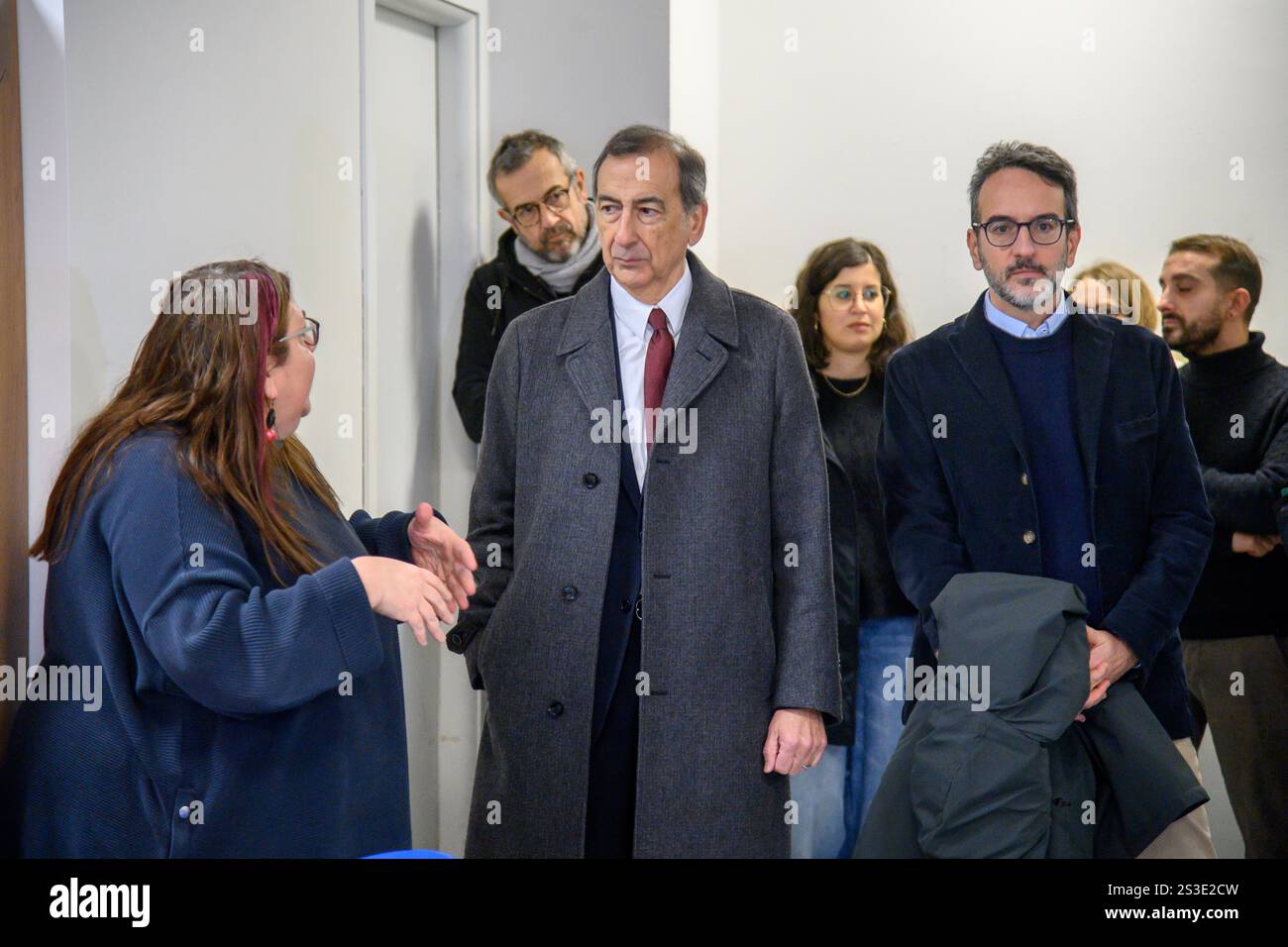 Milano, Milano. 09th Jan, 2025. Miriam Pasqui e Lamberto Bertoli con il ...