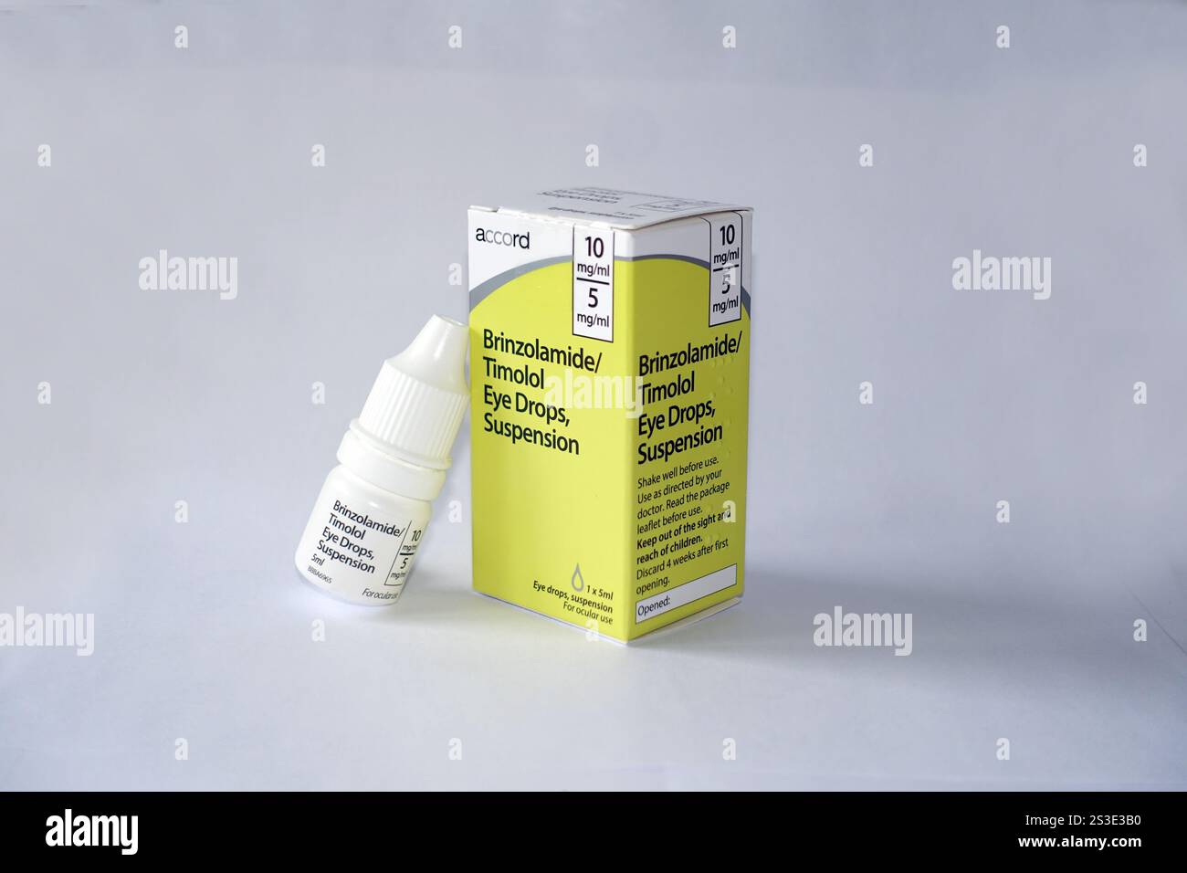 Box & Bottle of Brinzolamide/Timolol 10mg/ml + 5mg/ml Eye Drop Solution ...