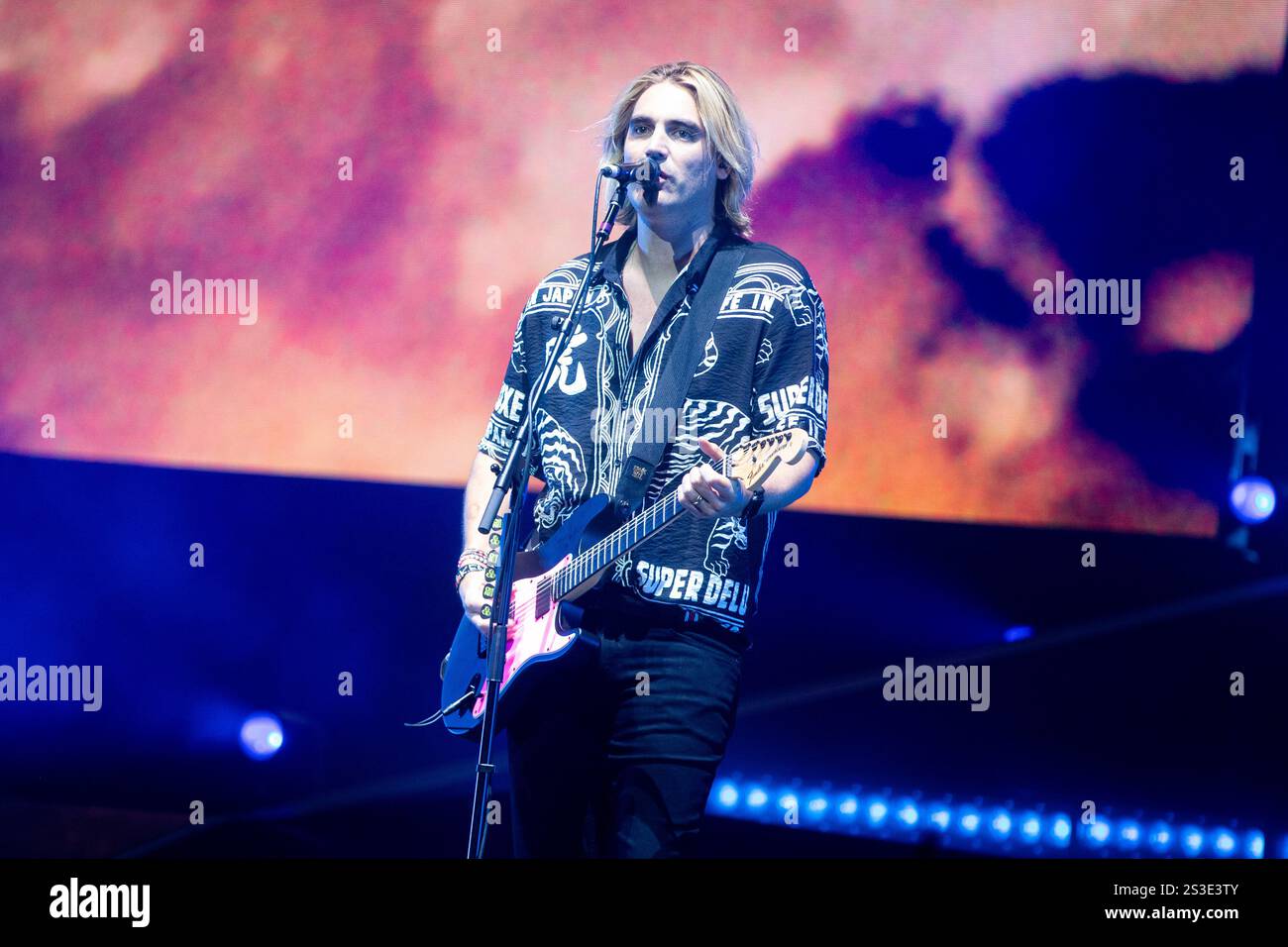 Charlie Simpson of Busted performs on stage at The O2 Arena on ...