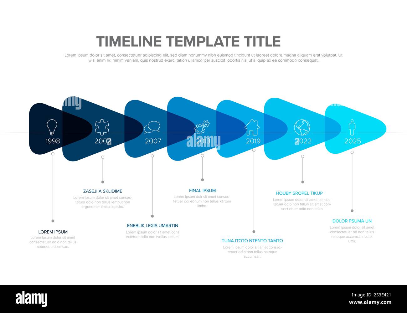Highlighting important milestones Stock Vector Images - Alamy