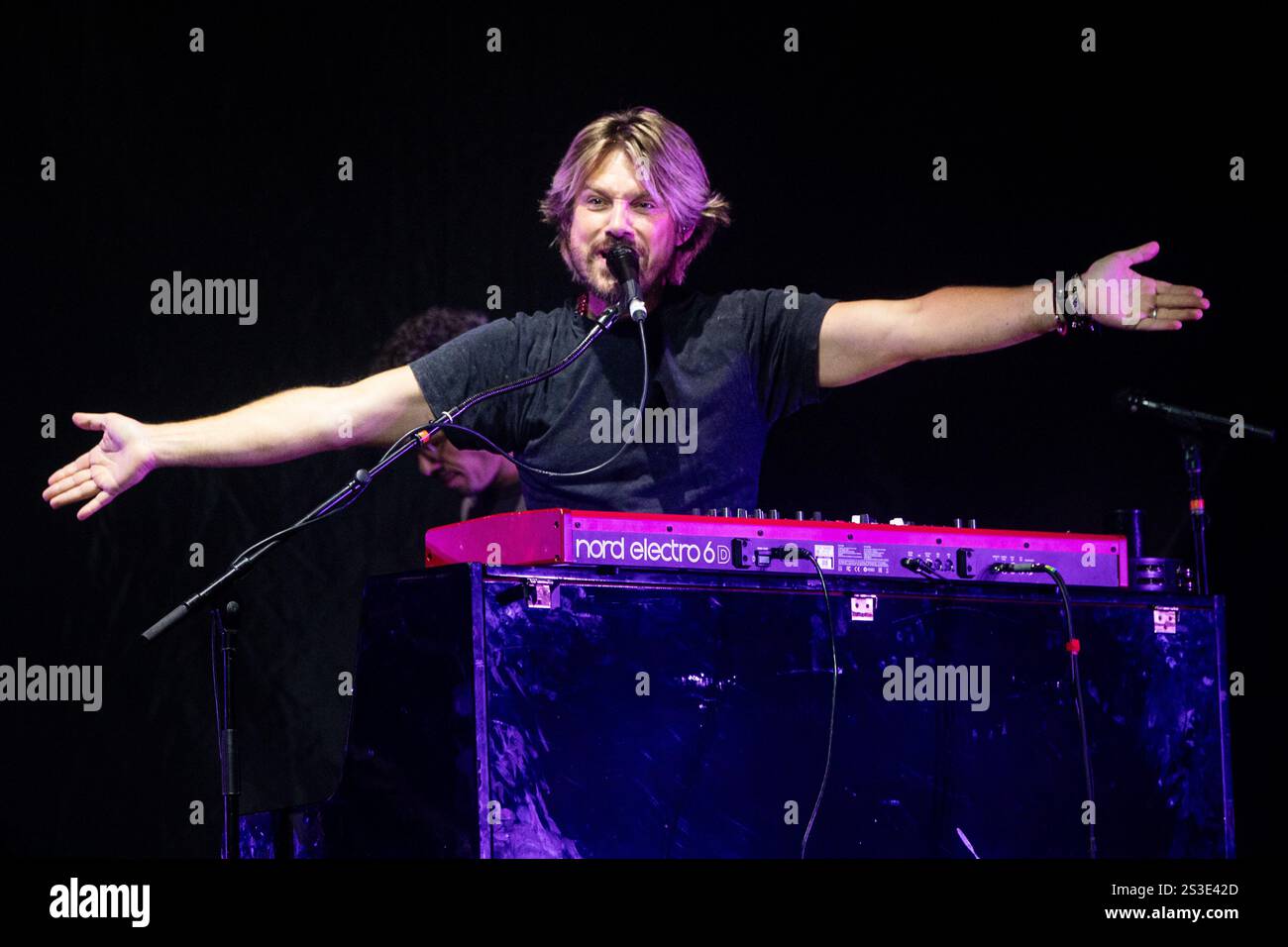 Taylor Hanson of Hanson performs on stage at The O2 Arena on September ...