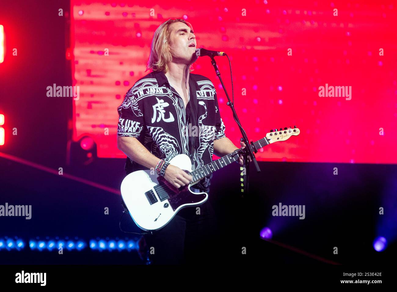 Charlie Simpson of Busted performs on stage at The O2 Arena on ...