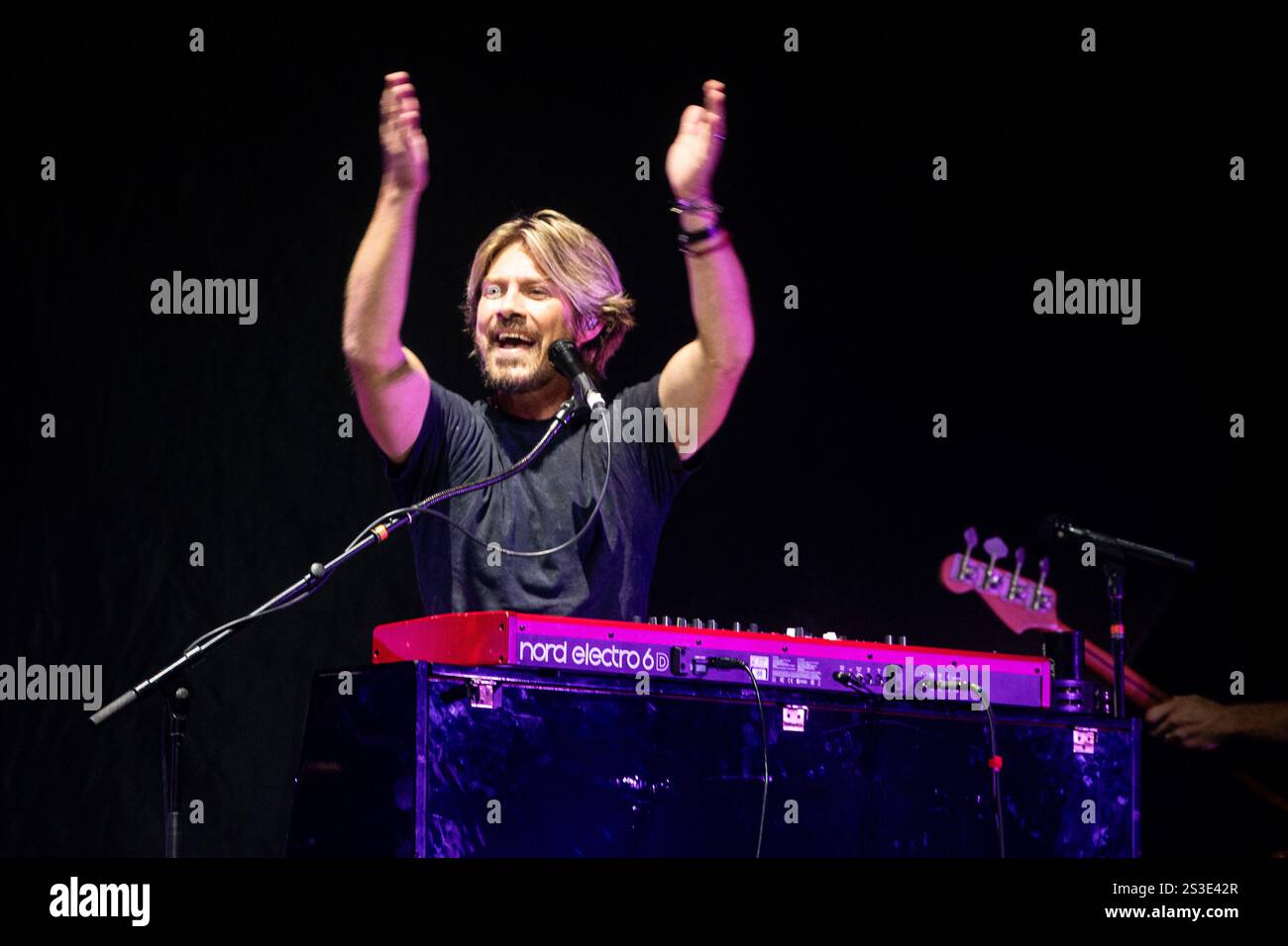 Taylor Hanson of Hanson performs on stage at The O2 Arena on September ...