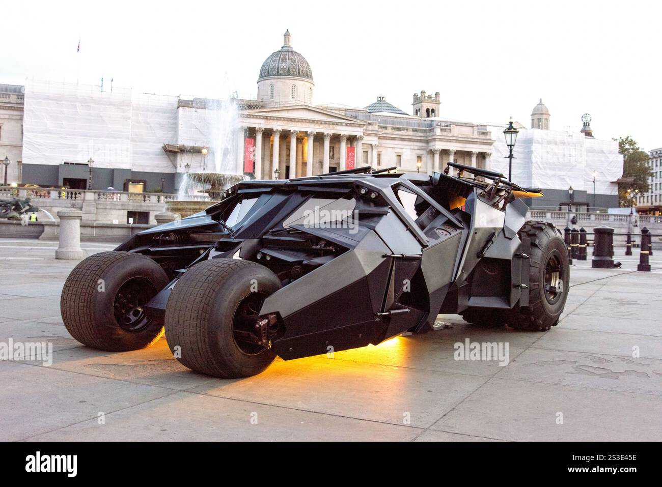 A general view of The Tumbler (Christian Bale’s Batman’s batmobile) in ...