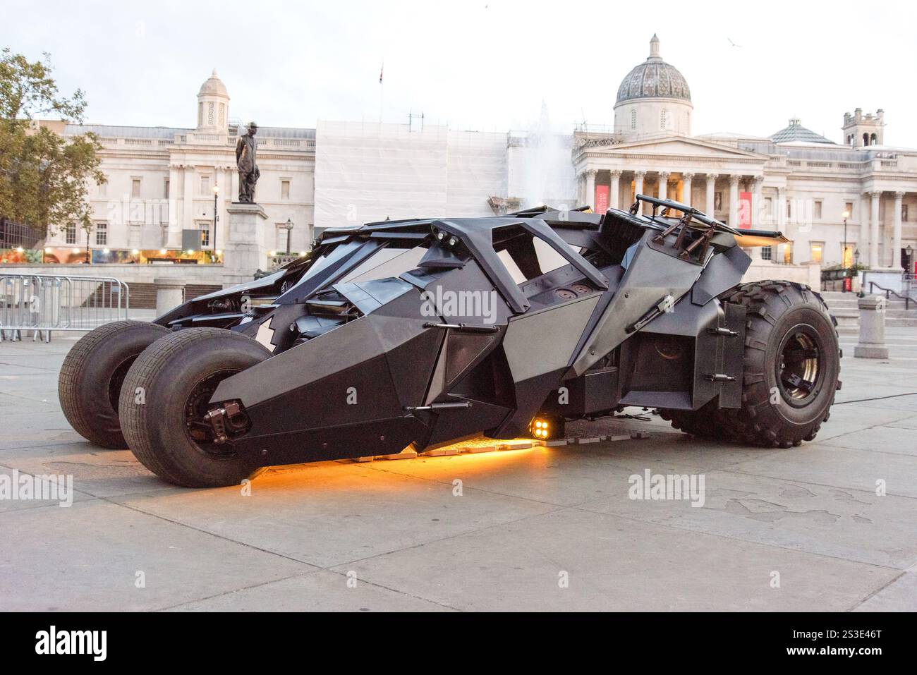 A general view of The Tumbler (Christian Bale’s Batman’s batmobile) in ...