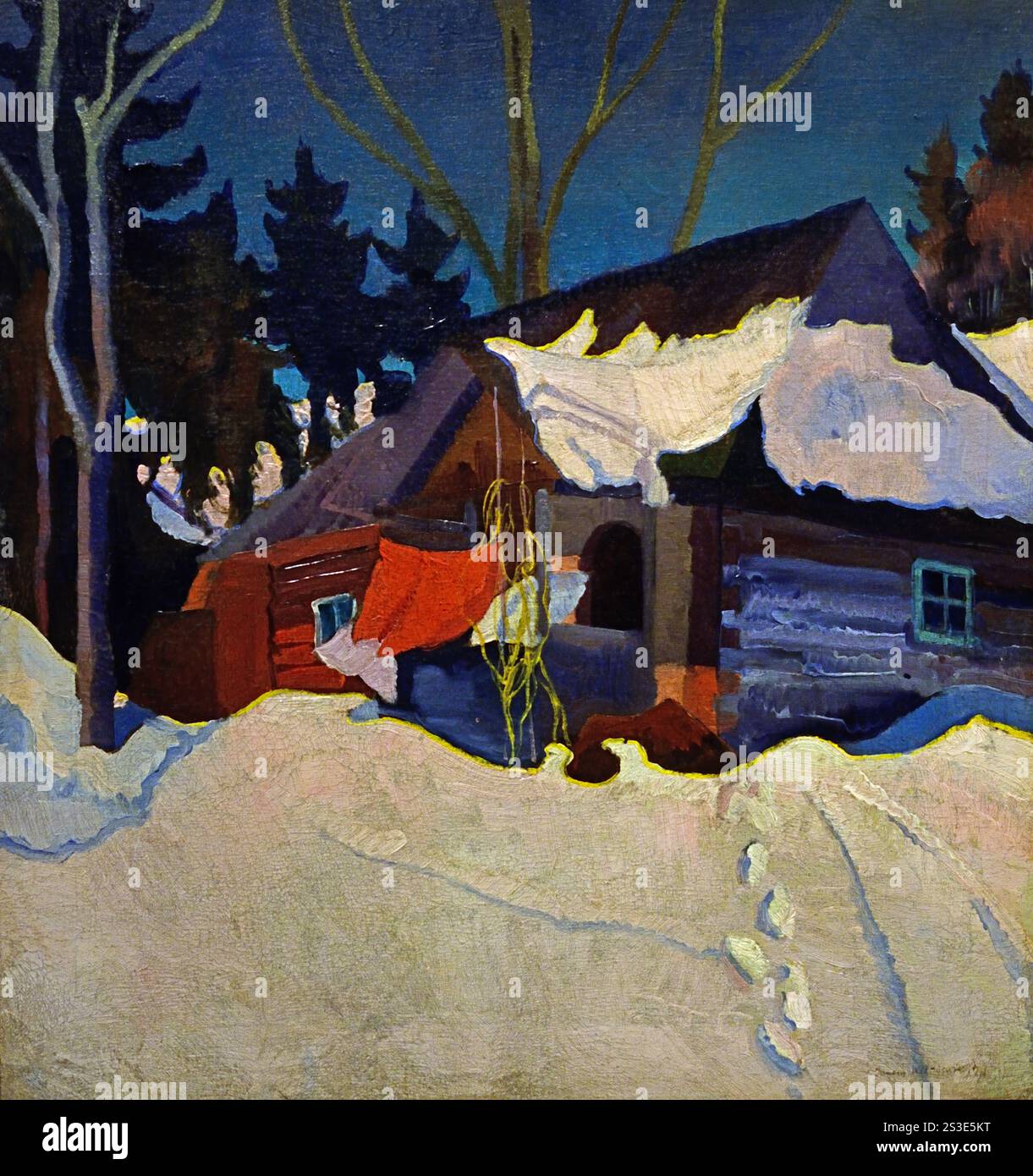 Winter Landscape in Zakopane,1911, by, Stanisław Ignacy Witkiewicz ...