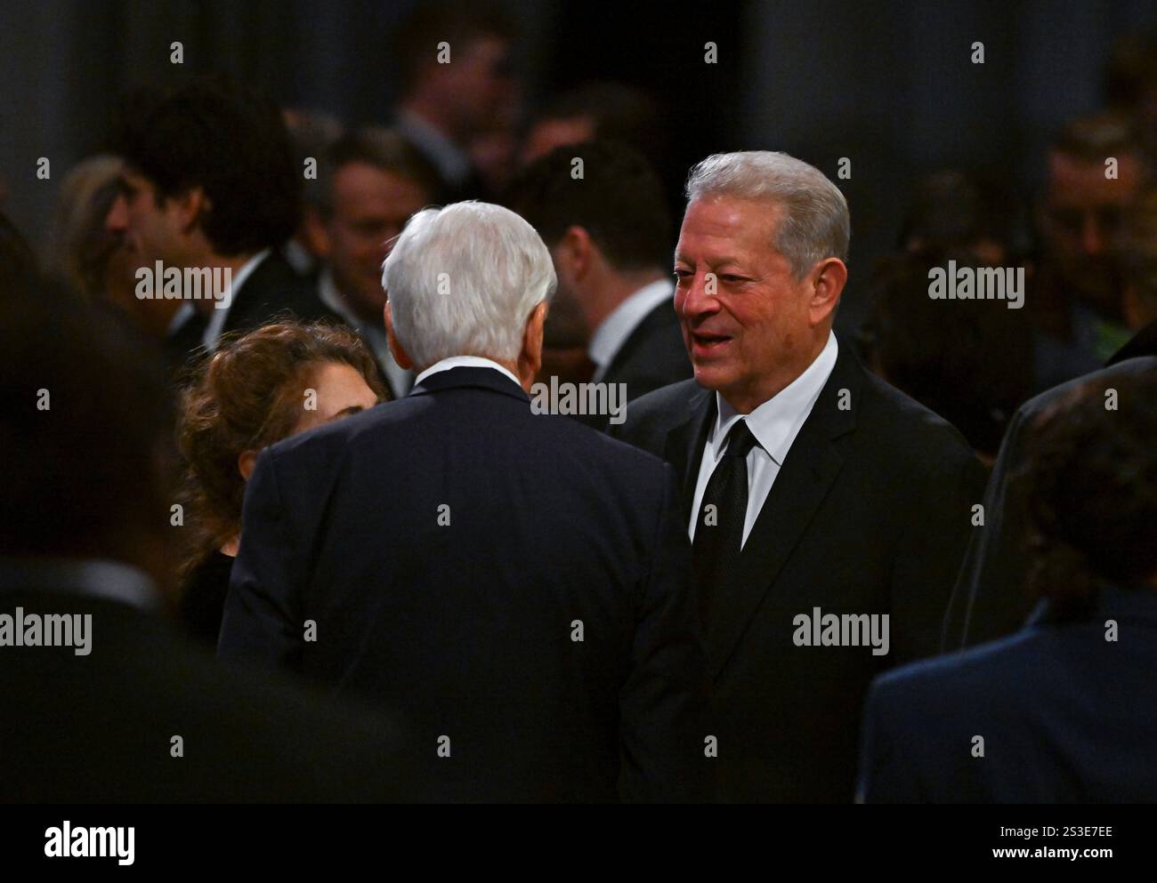 Former Vice President Al Gore arrives ahead of the state funeral for ...