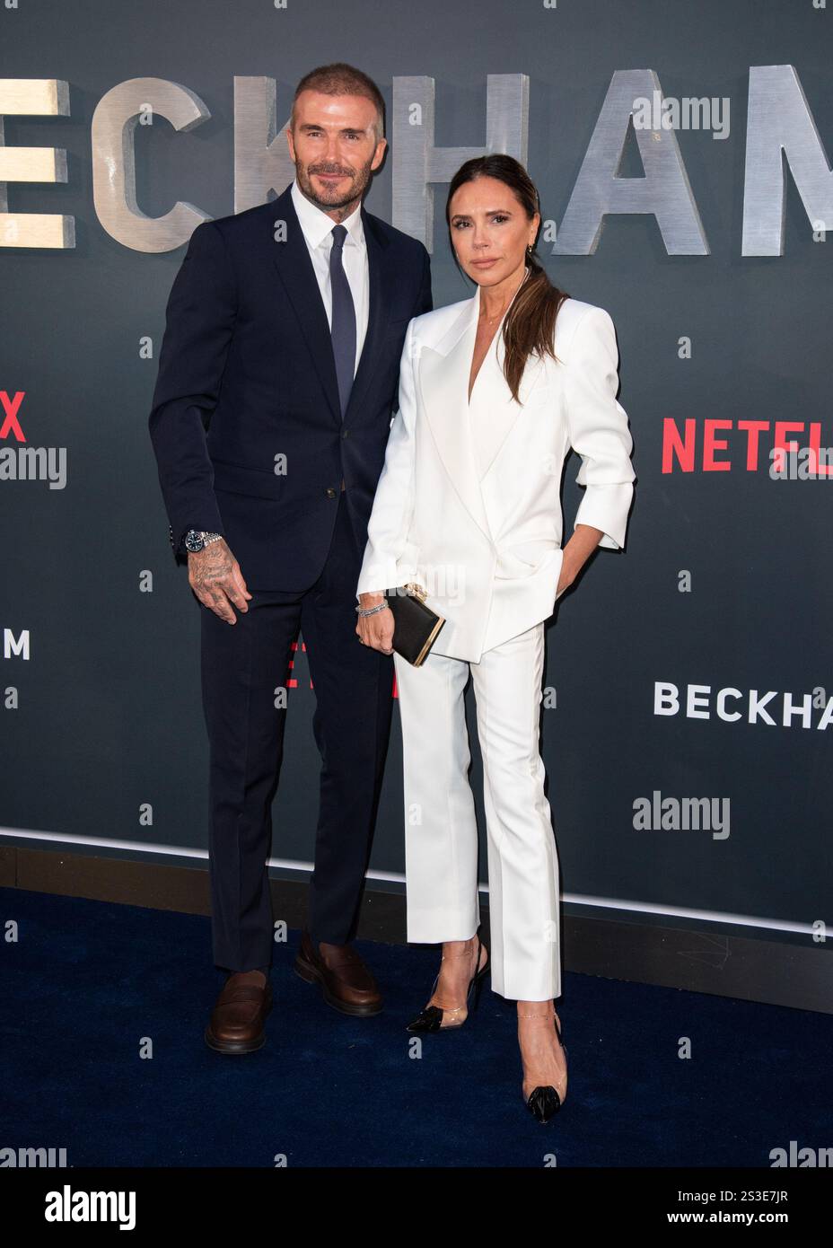David Beckham and Victoria Beckham attends ‘ Beckham ‘ Premiere at the ...