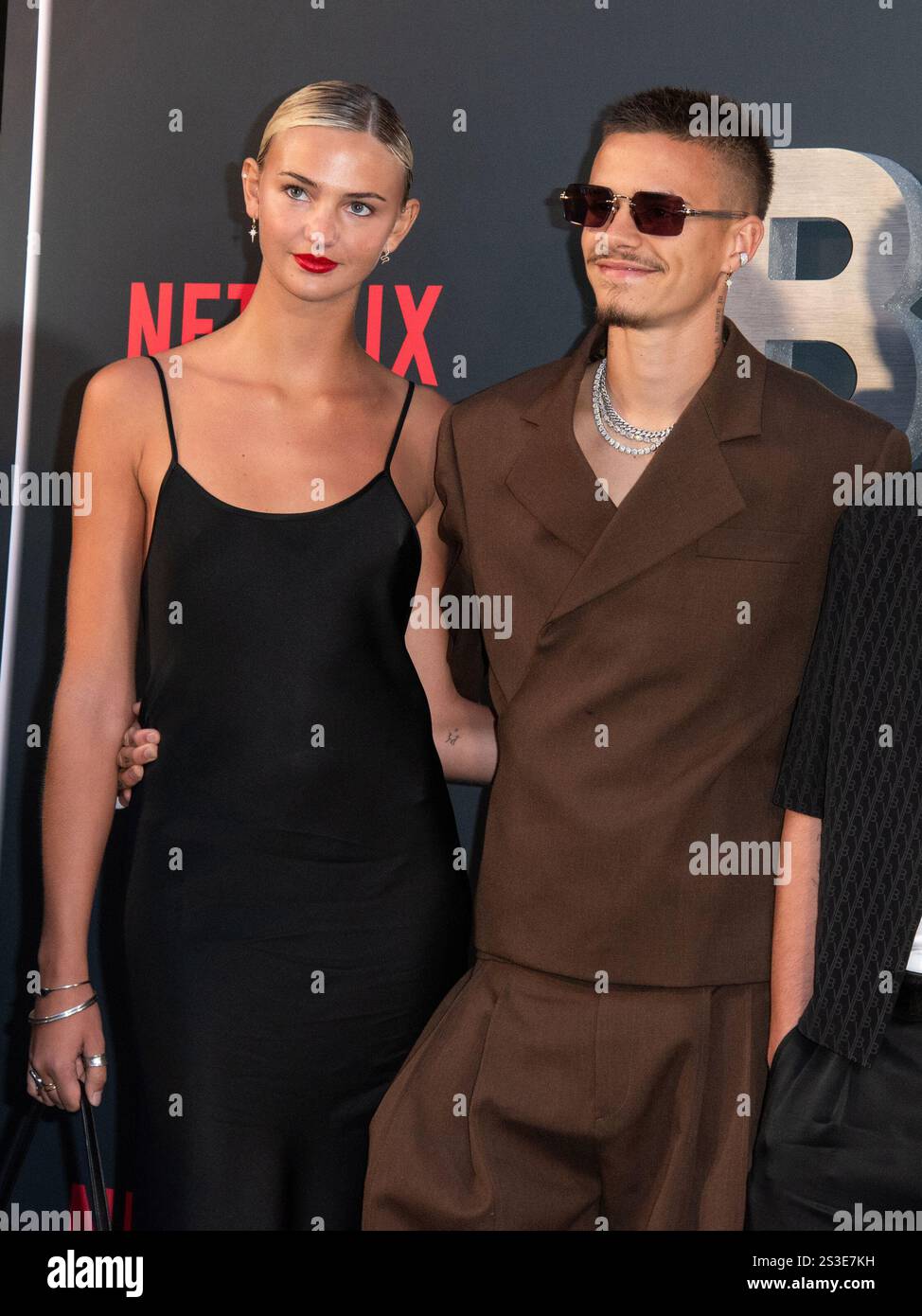 Mia Regan and Romeo Beckham attends ‘ Beckham ‘ Premiere at the Curzon ...