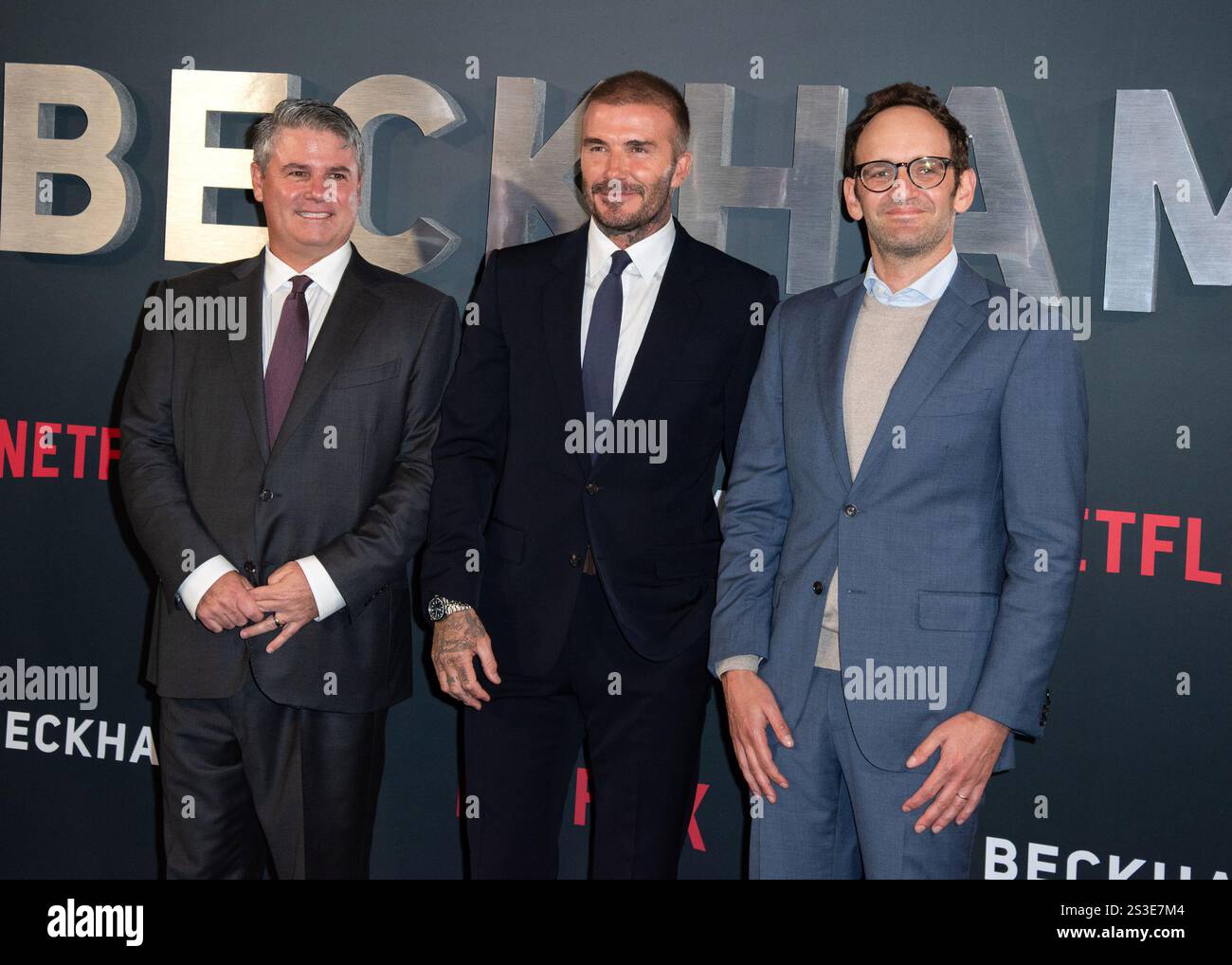 Adam Del Deo, David Beckham and Gabe Splitzer attends ‘ Beckham ...