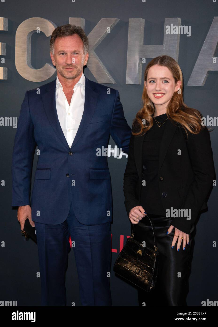 Christian Horner and Bluebell Halliwell attends ‘ Beckham ‘ Premiere at ...