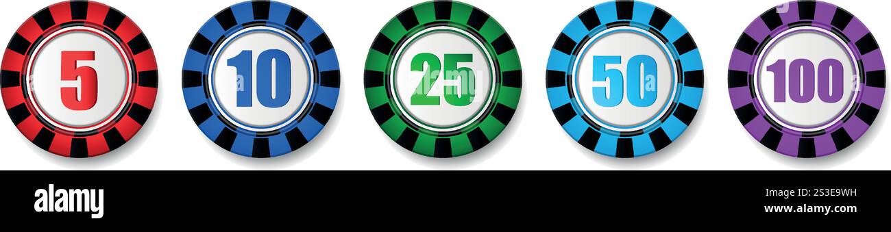 Dice 10 numbers Stock Vector Images - Alamy