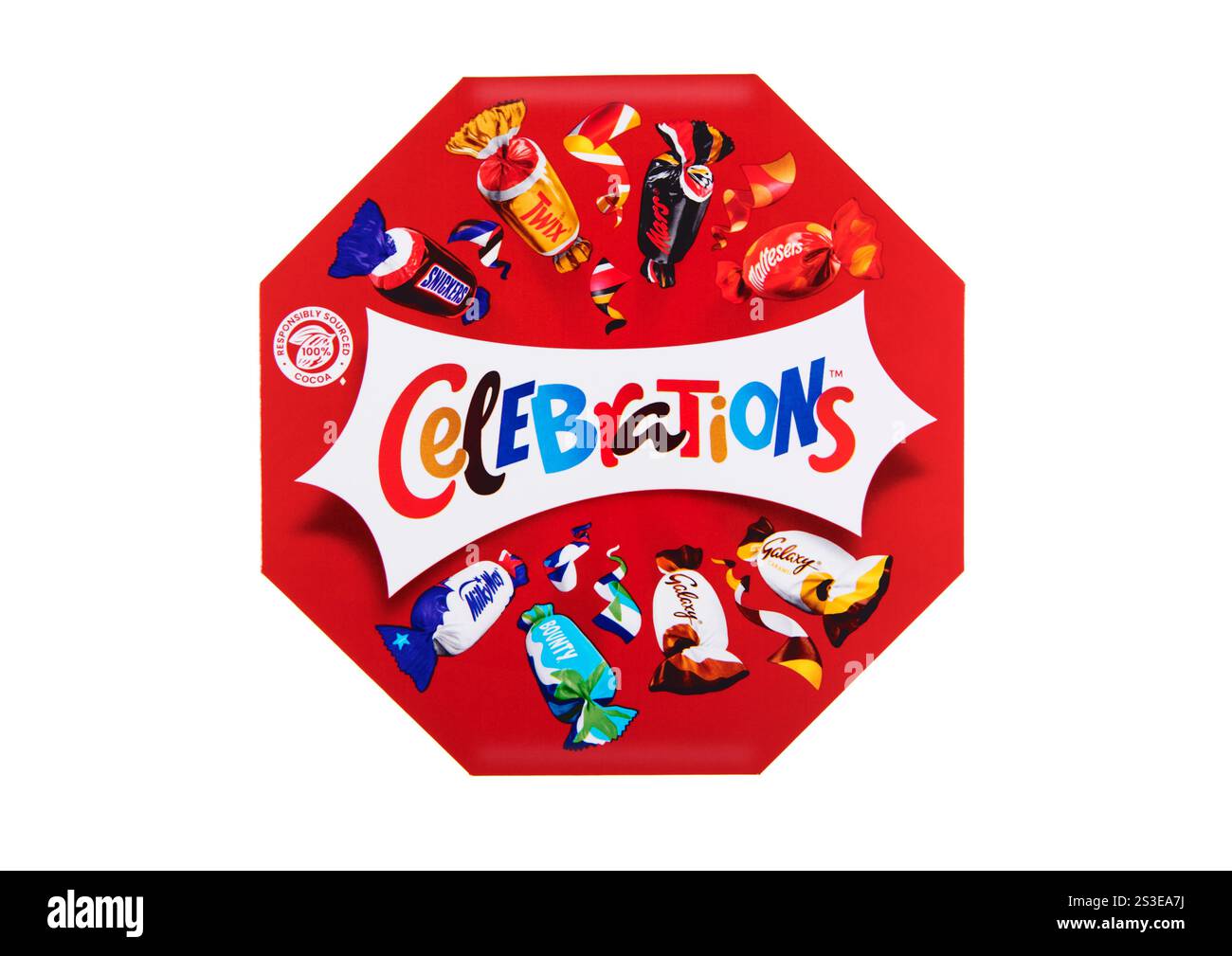 LONDON, UK - JANUARY 10, 2025: Gift box of Celebrations mix chocolate ...