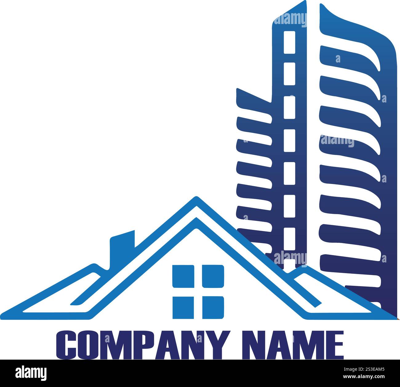 Constructing Excellence, Delivering Quality logo Stock Vector Image ...