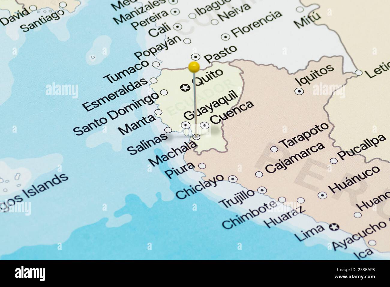 Machala map hi-res stock photography and images - Alamy