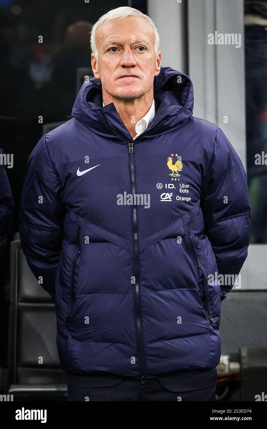 Milan, Italie. 17th Nov, 2024. Didier DESCHAMPS of France during the ...