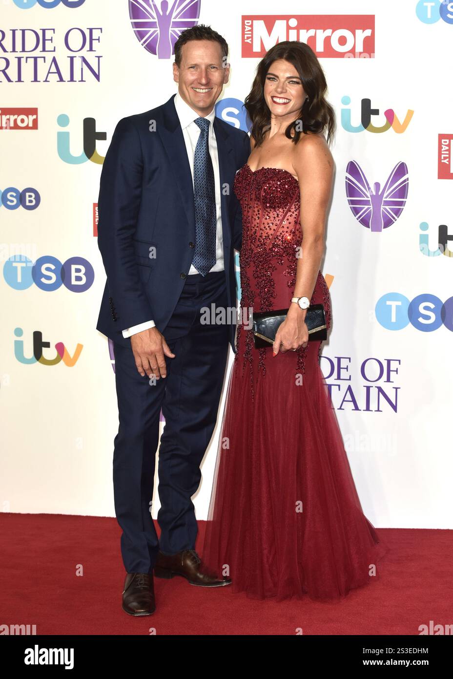 Brendan Cole and Lauren Steadman attends the Pride Of Britain Awards ...