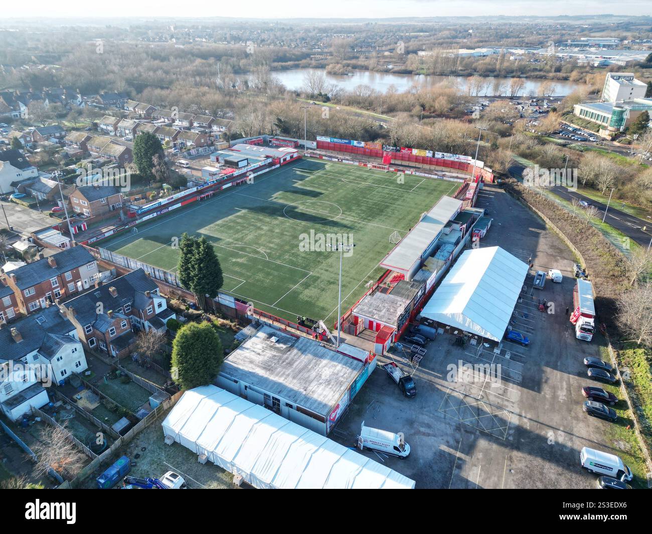 A General View Of The The Lamb Ground Home Of Tamworth Football Club A General View Of The The Lamb Ground Home Of Tamworth Football Club