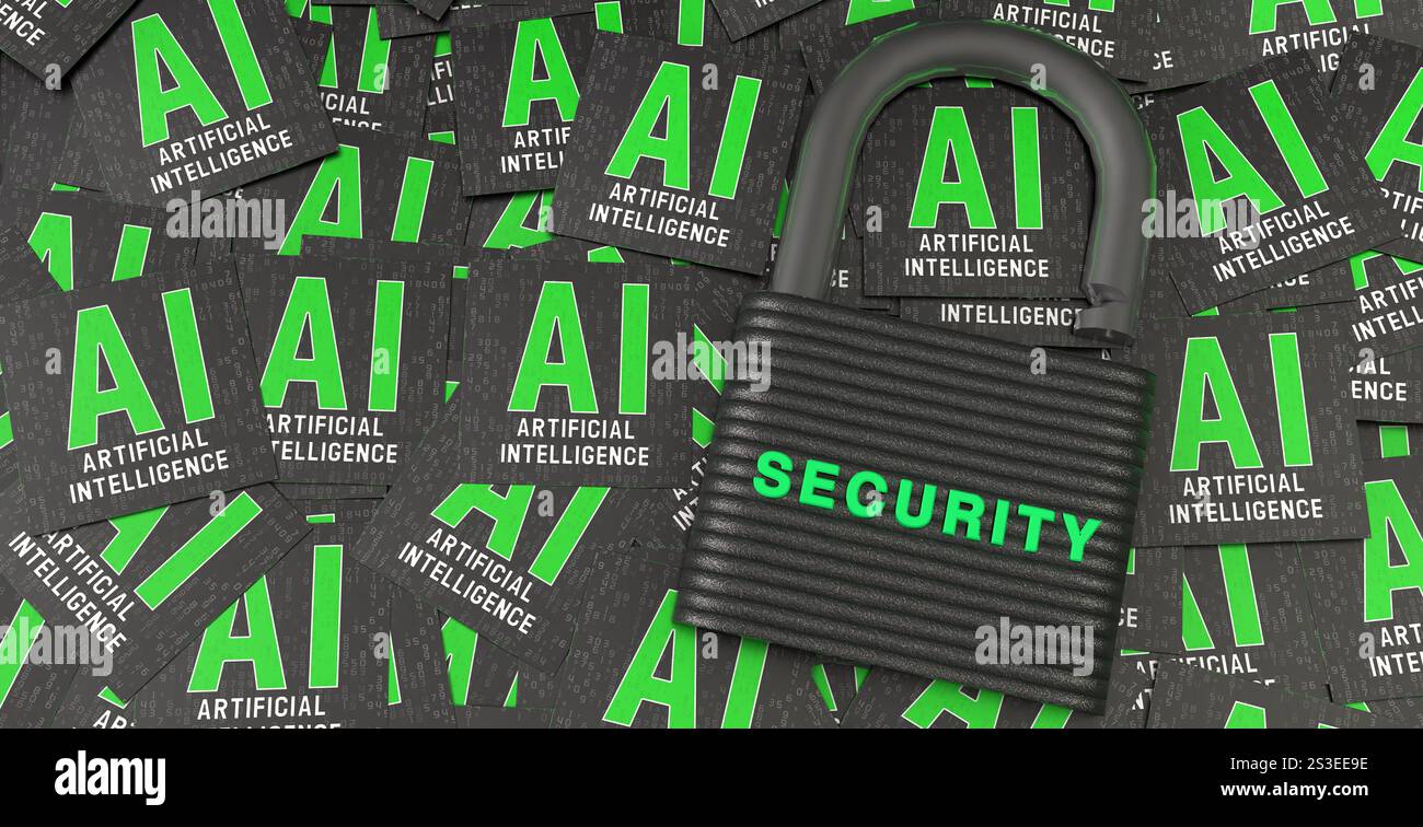 AI, Artificial Intelligence, Social Media Concept. 3D Visual Design ...