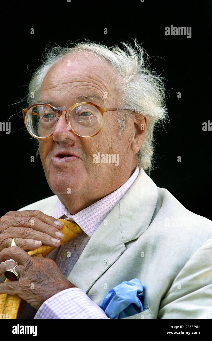 Veteran British writer Sir John Mortimer, pictured at the Edinburgh ...