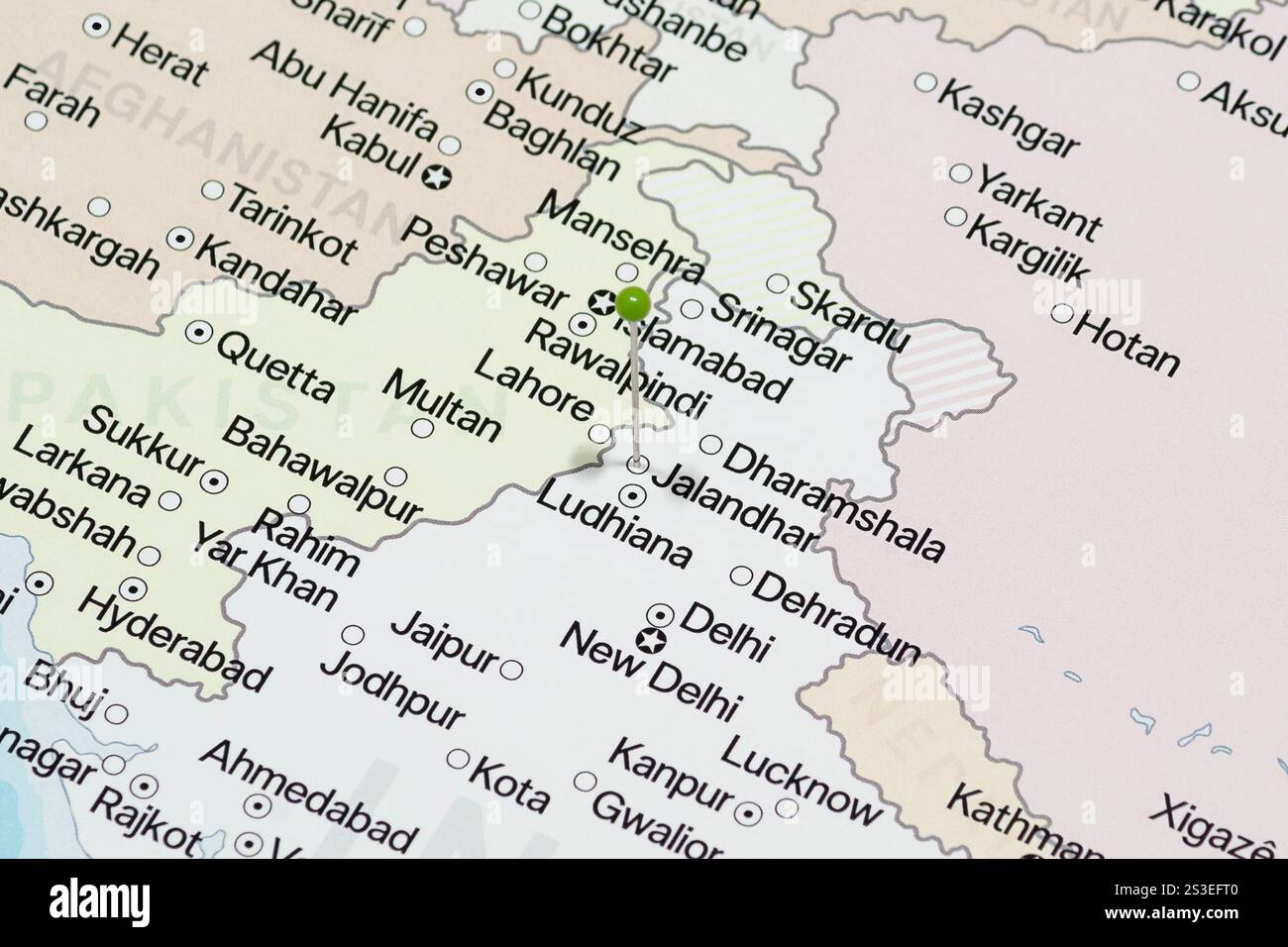 Jalandhar map hi-res stock photography and images - Alamy