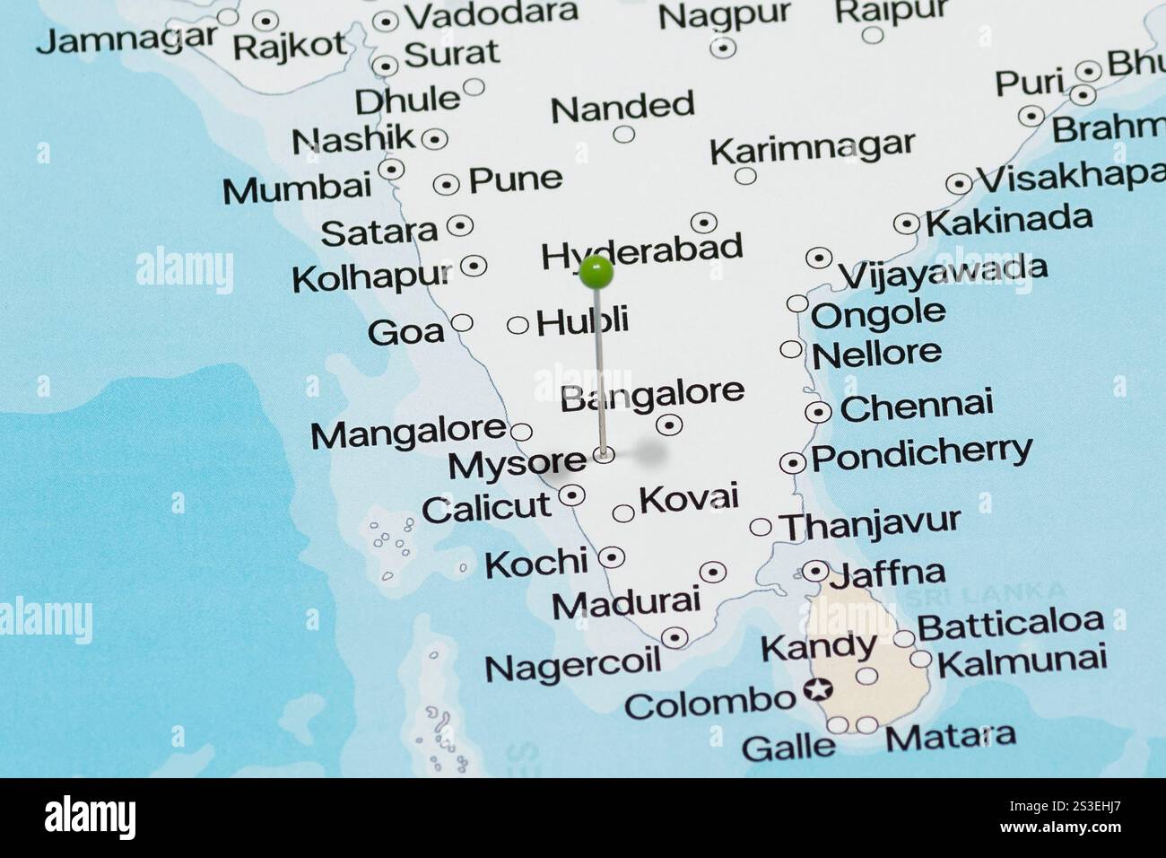 Map of india state capitals hi-res stock photography and images - Alamy