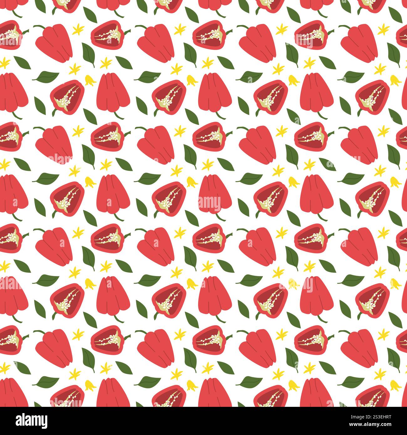 Leaves and chili peppers Stock Vector Images - Alamy