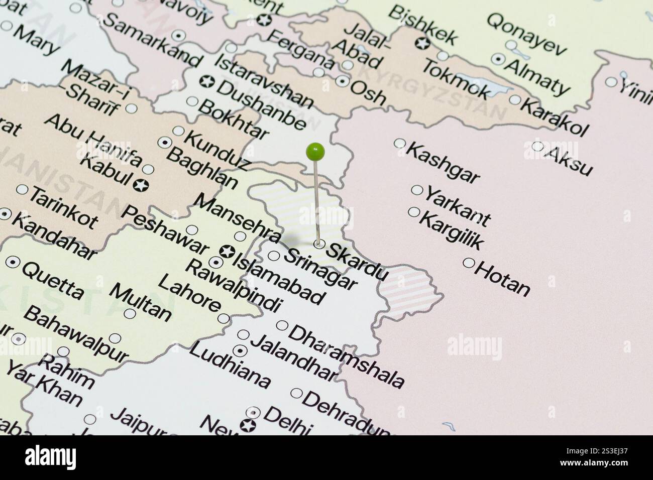Skardu map hi-res stock photography and images - Alamy