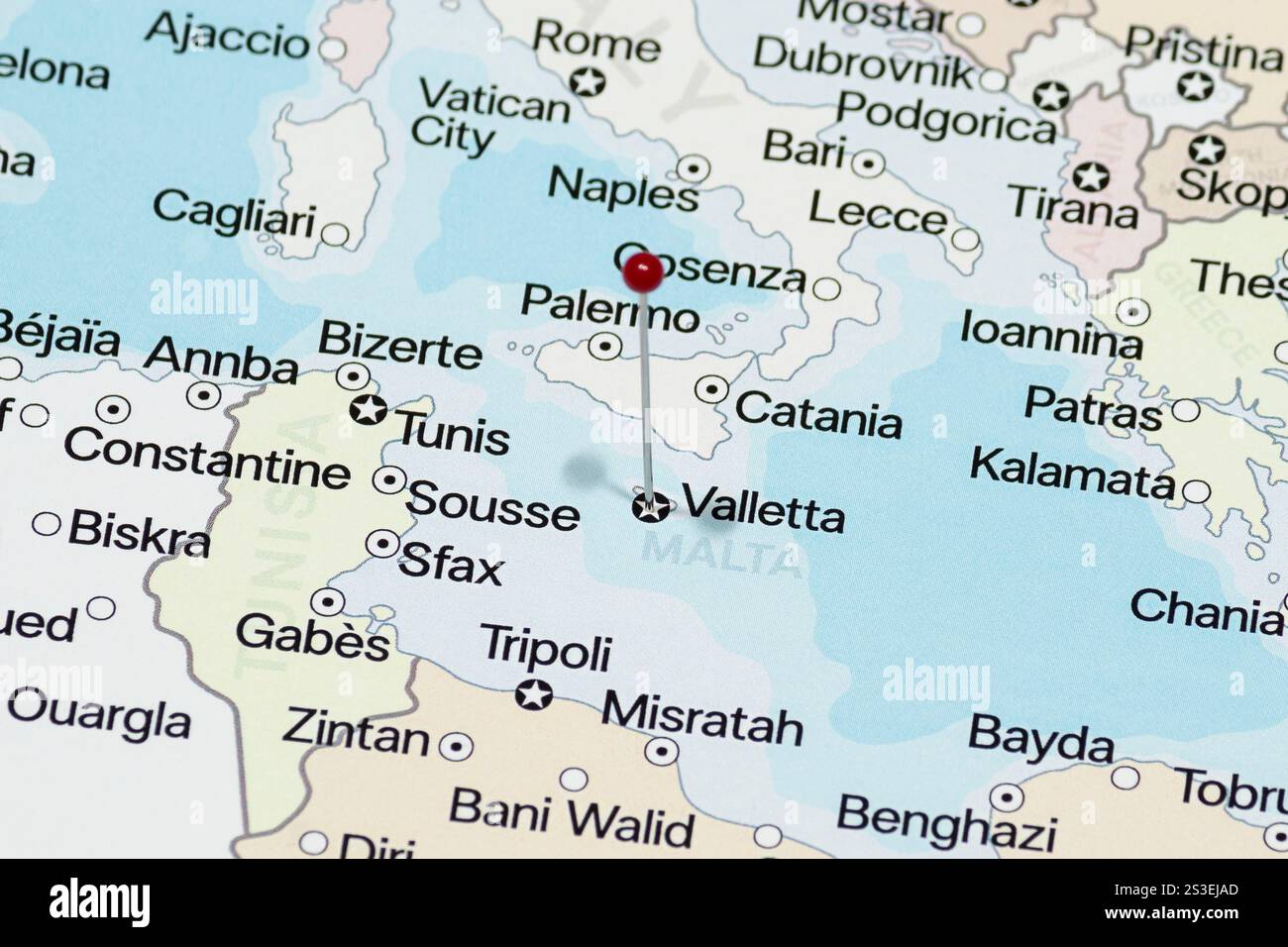Malta political map capital valletta hi-res stock photography and ...