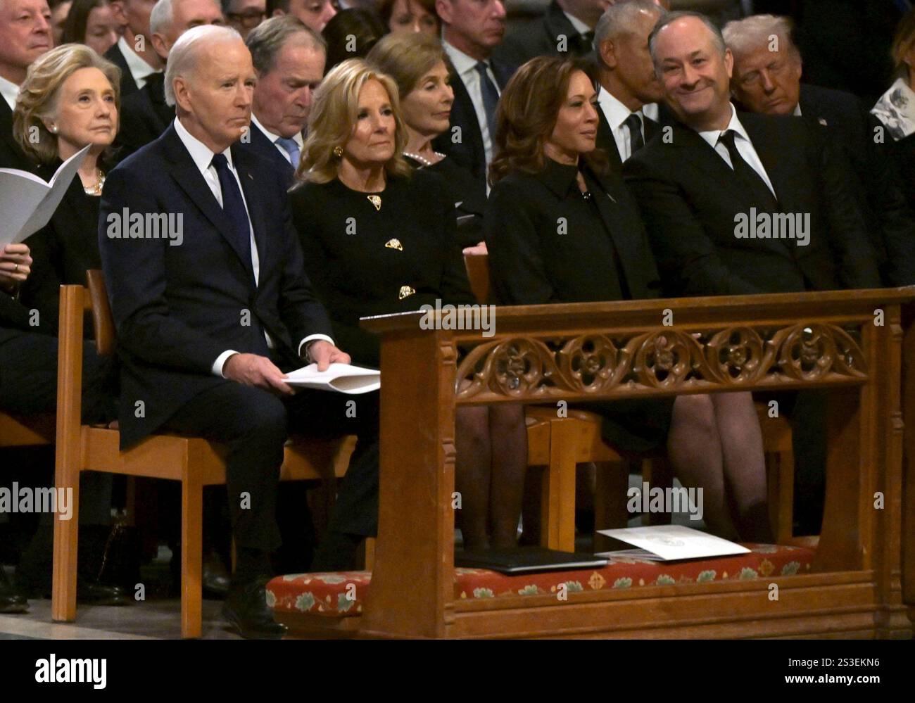 President Joe Biden, from left, first lady Jill Biden, Vice President ...