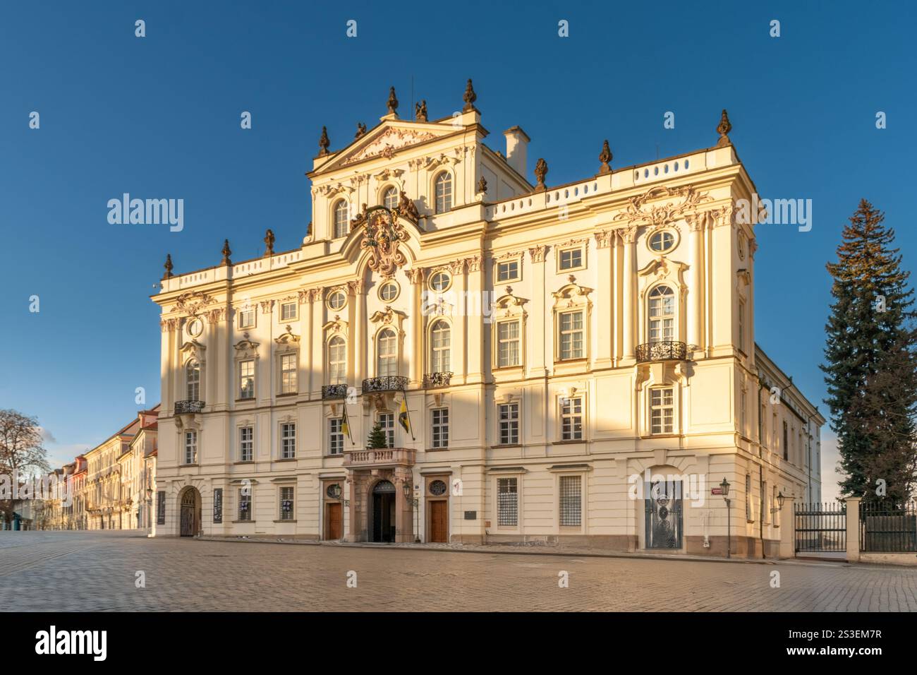 Prague, Czech Republic - December 20, 2024: Baroque Sternberg Palace ...