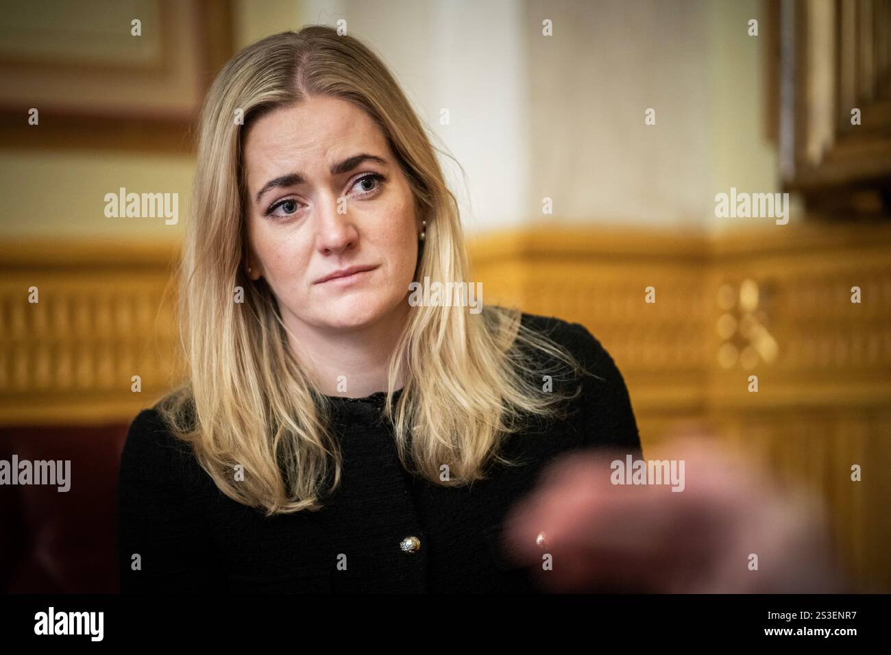 Oslo 20250109. Norwegian Minister of Justice Emilie Enger Mehl (Sp) at ...