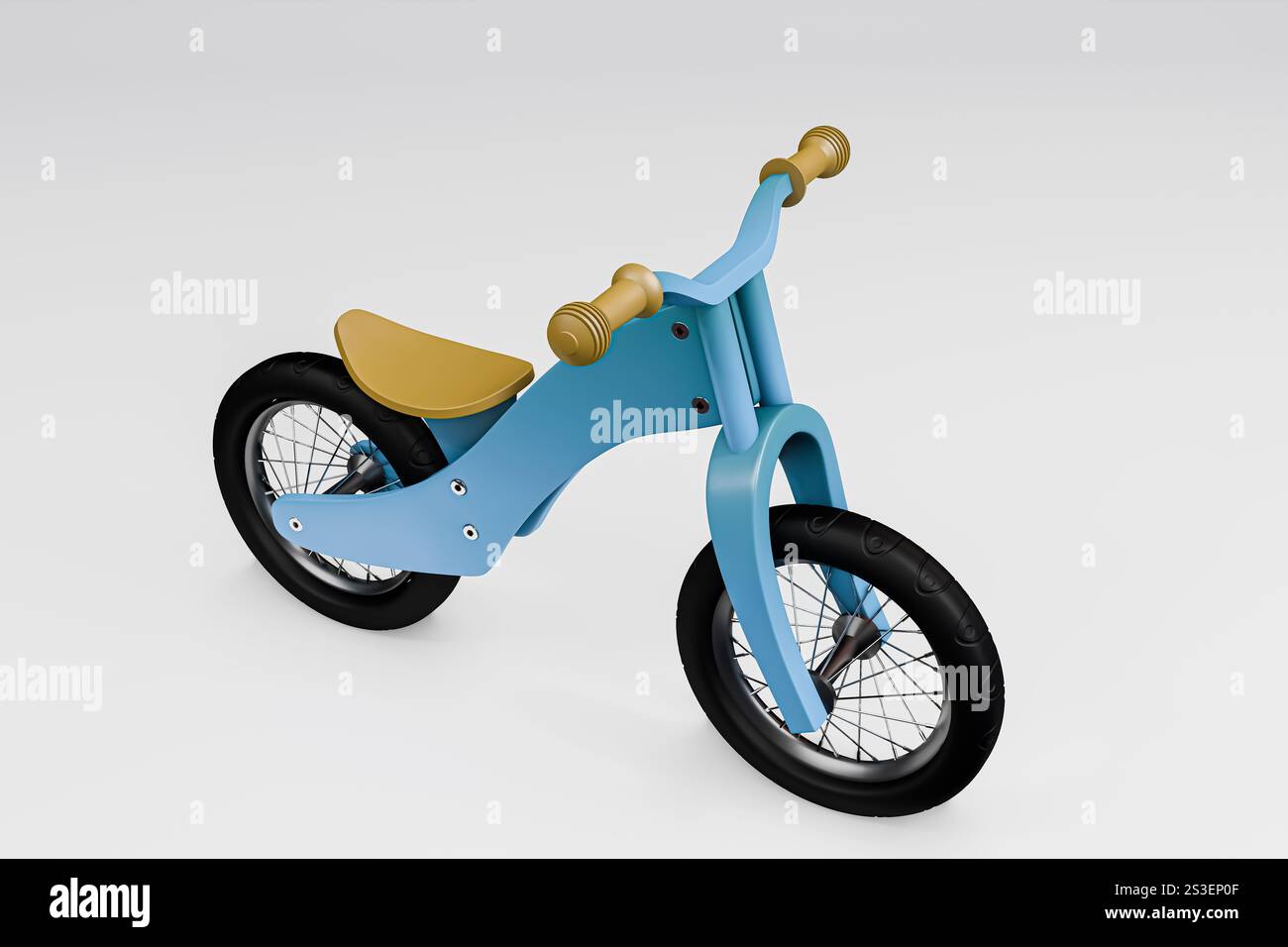 balance bike isolated on white background 3d illustration Stock Photo ...